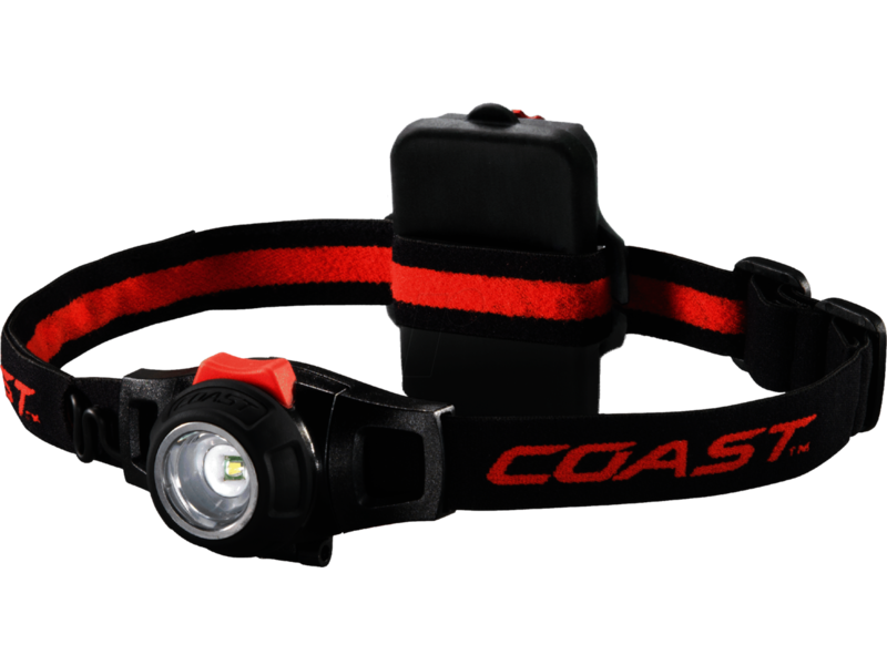 coast HL7 - LED-Stirnleuchte HL7, 285 lm, schwarz, 3x AAA (Micro ...