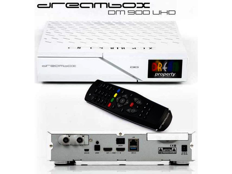 Dream Dreambox DM900 WE 4K UHD Triple Tuner-Receiver PVR E2 2x DVB-S2X ...